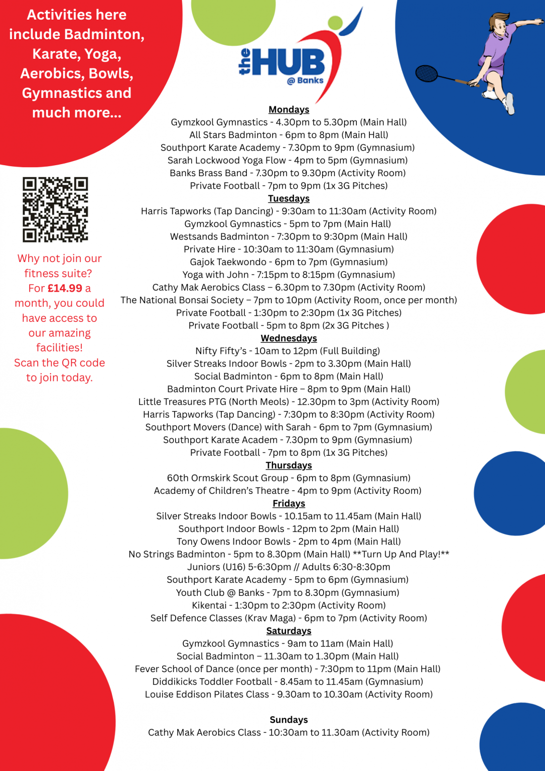 Activities – The Hub @ Banks